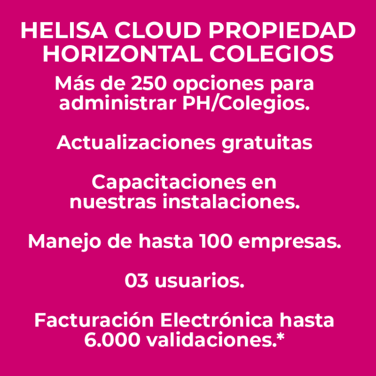 Helisa Cloud Básico - Software contable, nómina electrónica ...