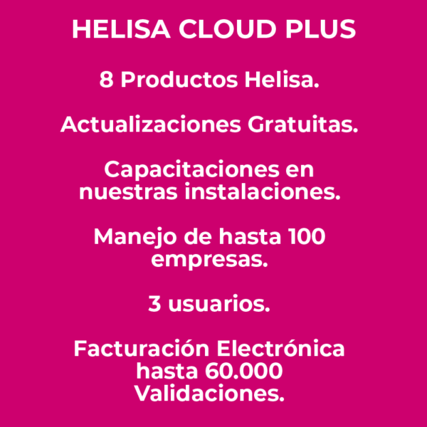 Helisa Cloud Plus - Software contable, nómina electrónica, facturación electrónica